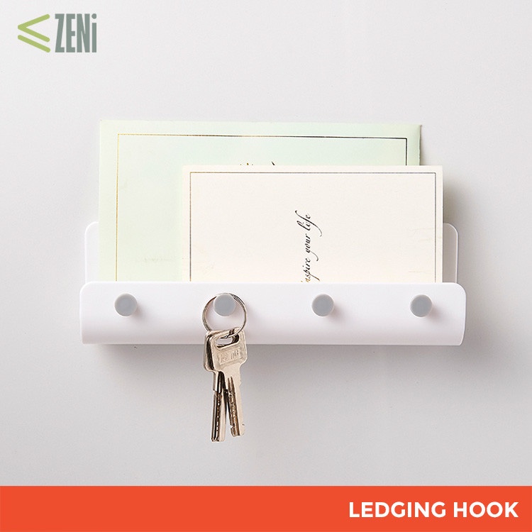 ZENi Key Holder & Letter Holder | Wall Mounted Key Hanger Hook with ...