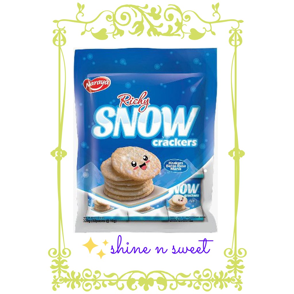 Naraya Richy Snow Crackers / Sweet Rice Crackers | Shopee Malaysia