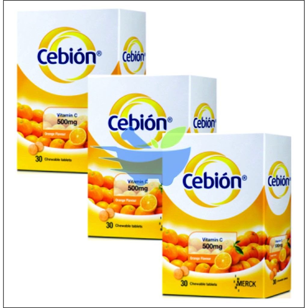 Cebion Chewable Vitamin C 500mg 30's/2x30's/3x30's | Shopee Malaysia