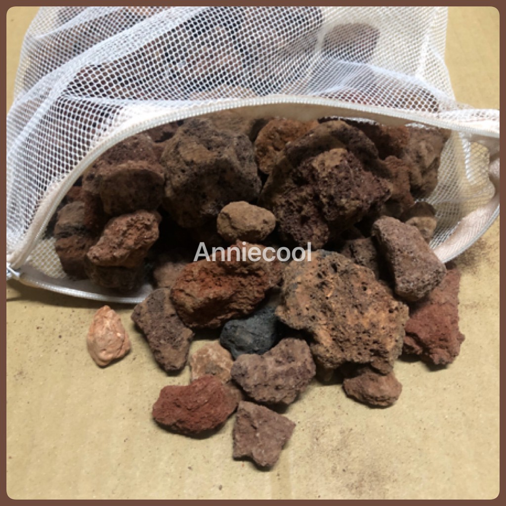 LAVA ROCK VOLCANO ROCK FILTER MEDIA AQUARIUM 1KG WITH ZIP NET | Shopee ...