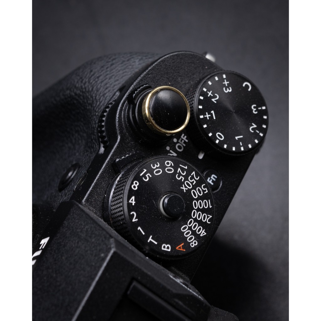 Wooden Shutter Button Tusk Style Black Wood Soft Release Fuji XE4 X100V ...
