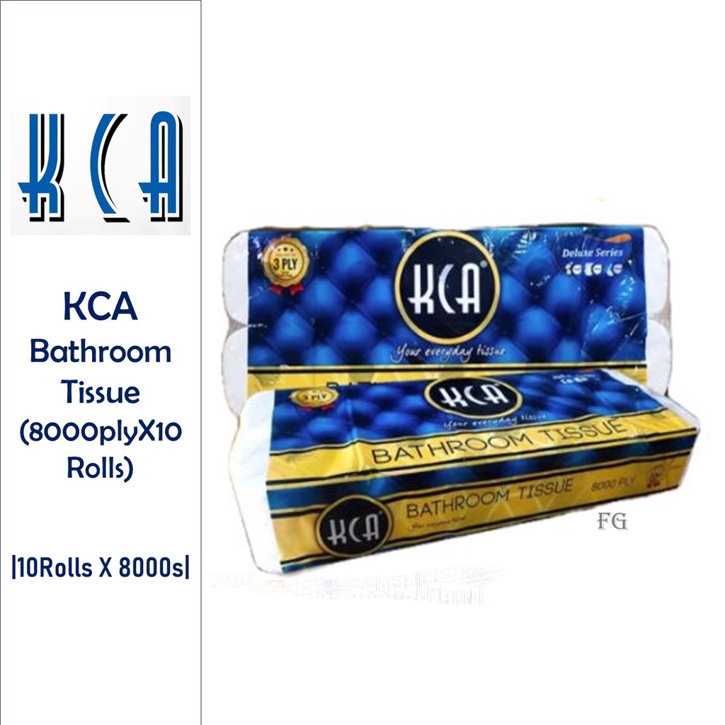 KCA 3ply Bathroom Tissue 1 Bundles X10Rolls x 8000 sheets (Toilet Paper) | Shopee Malaysia