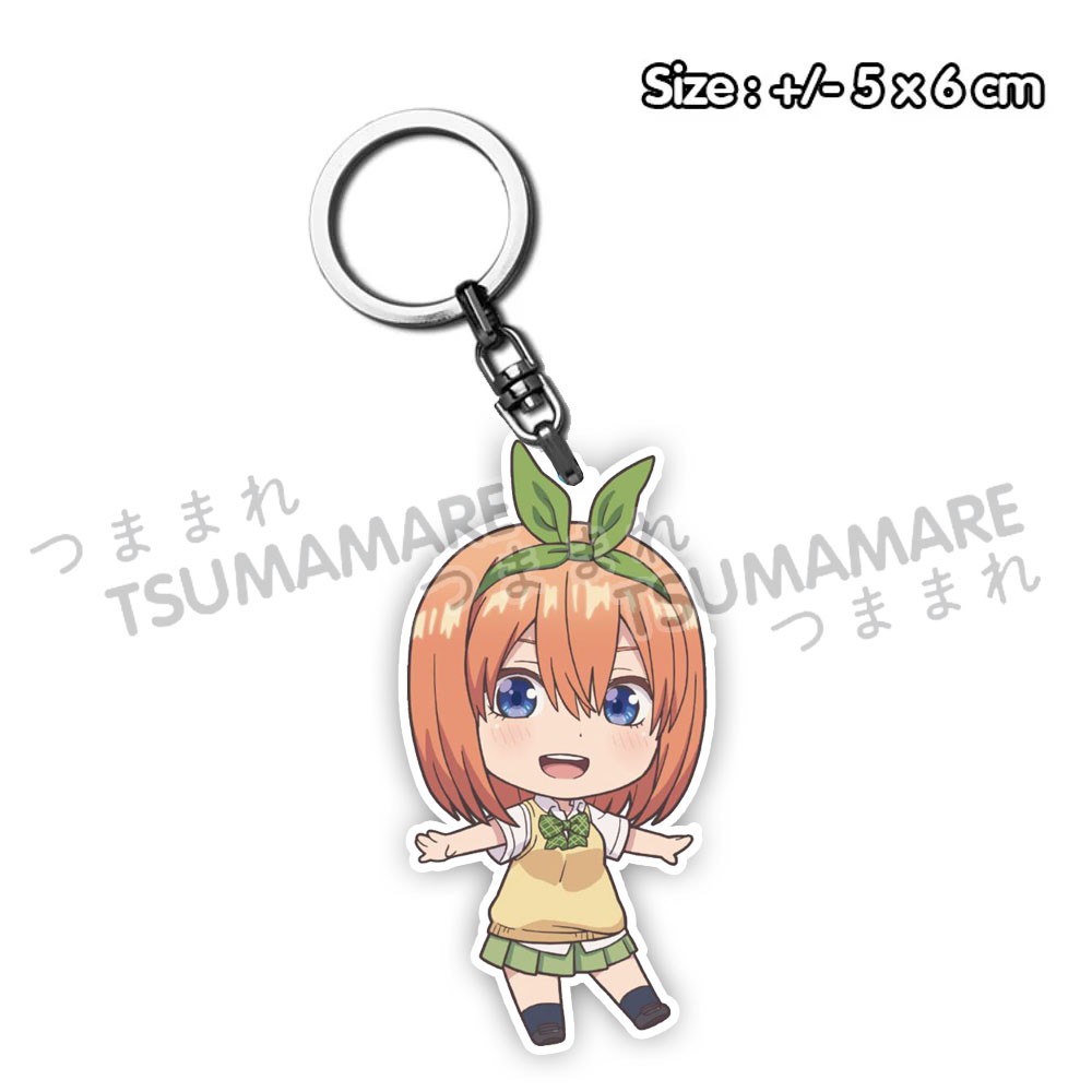 GANTUNGAN Gotoubun No Hanayome Acrylic Keychain: Yotsuba Nakano ...