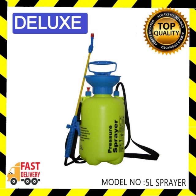 DELUXE 5L GARDEN PRESSURE SPRAYER PUMP GARDEN SPRAYER CHEMICAL SPRAYER ...