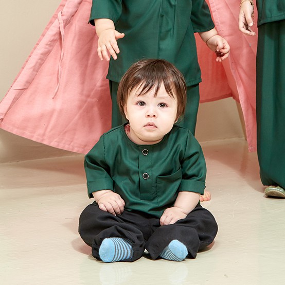 Baju Raya By Laboo Set Family Sedondon 15 Warna - Emerald Green ...