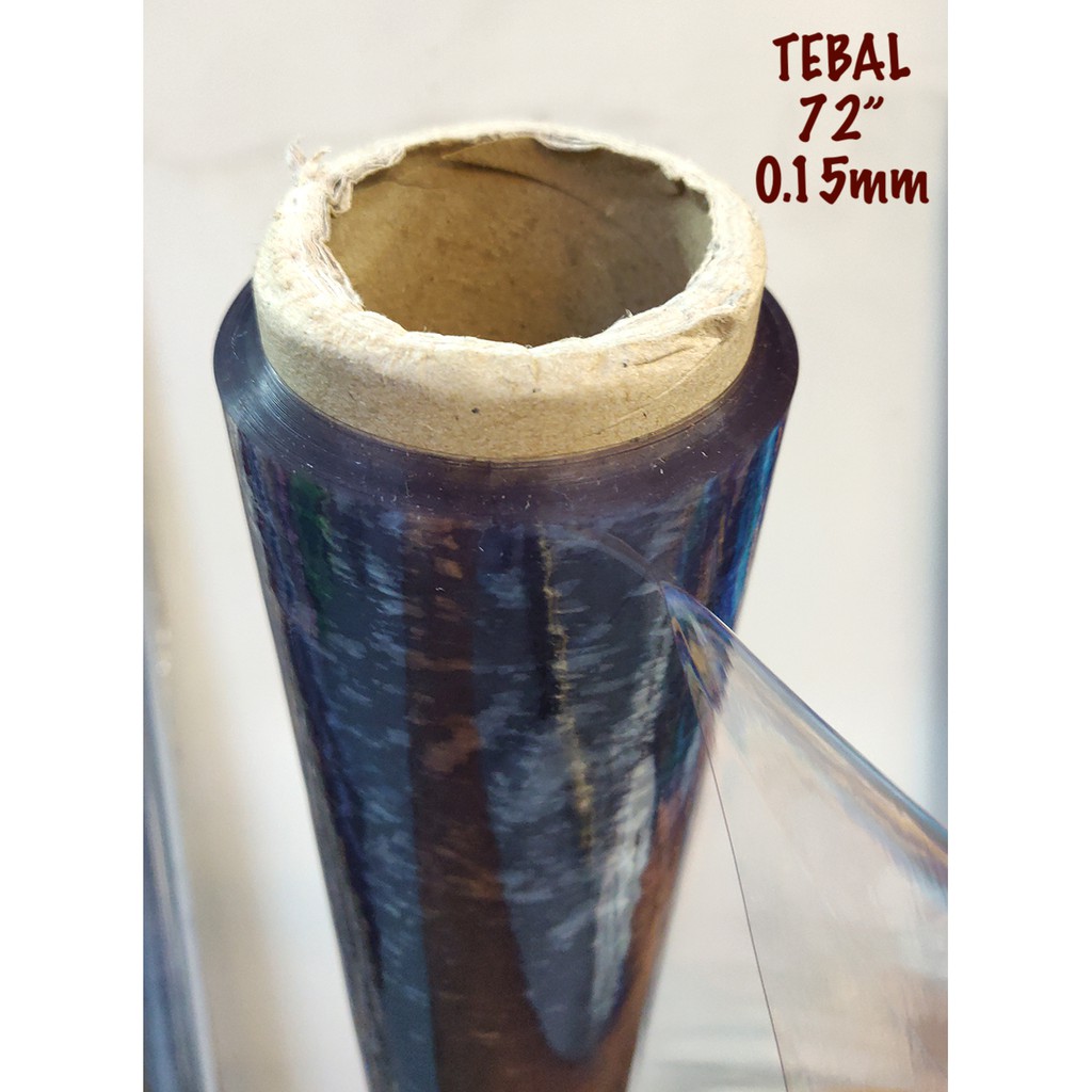 Plastik Alas Meja Tebal Dan Nipis - Grade A / Transparent PVC (54" / 72 ...