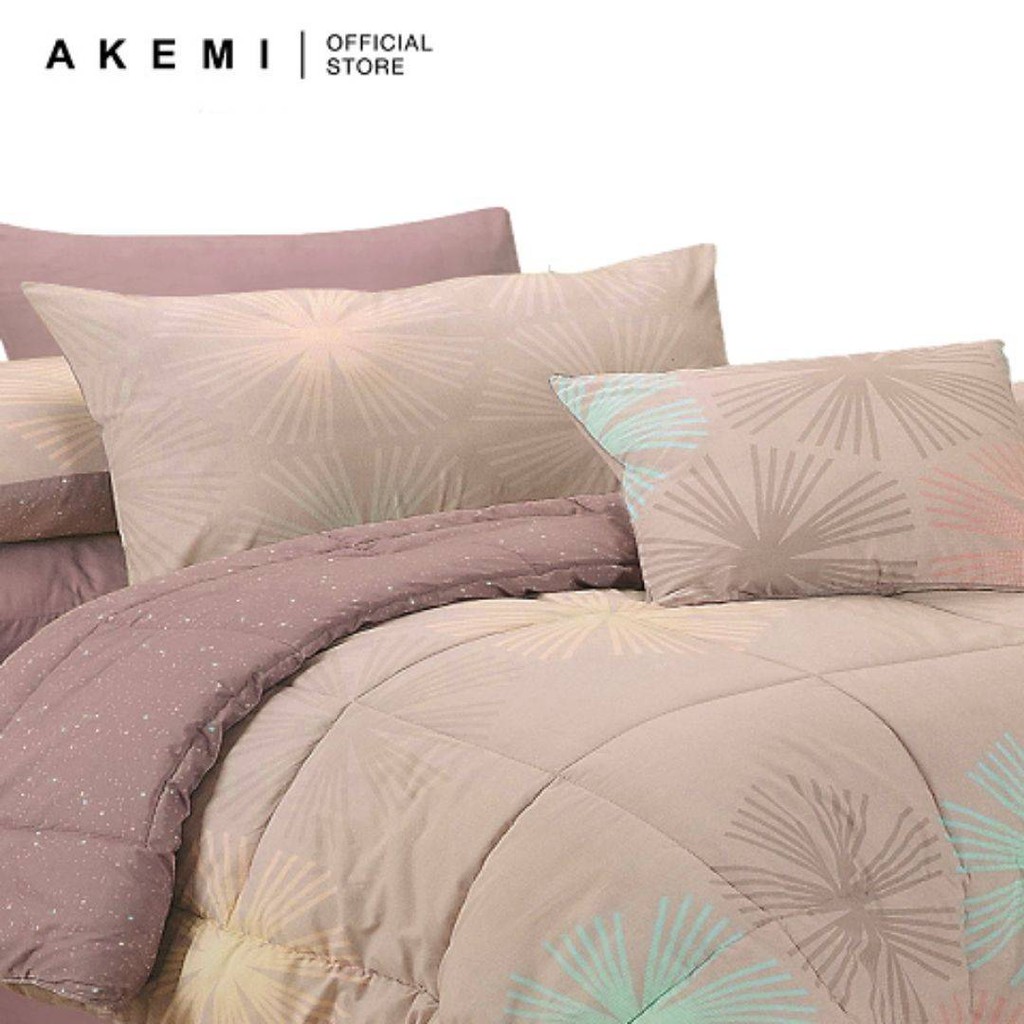 100% AKEMI COTTON ESSENTIALS ENCLAVE JOY COMFORTER SET 700TC | Shopee ...