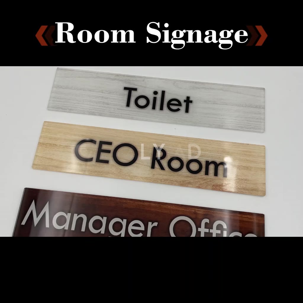 Premium Office Sign Custom Clinic Manager Director Staff Toilet Meeting ...