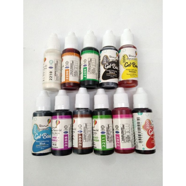 FOOD COLORING GEL BASE HALAL | Shopee Malaysia