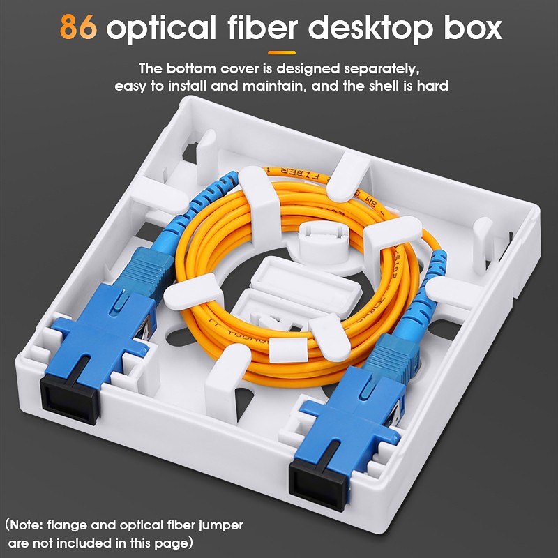 2 Ports FTTH Fiber Optic Termination Box 2 channels fiber socket 2 core ...