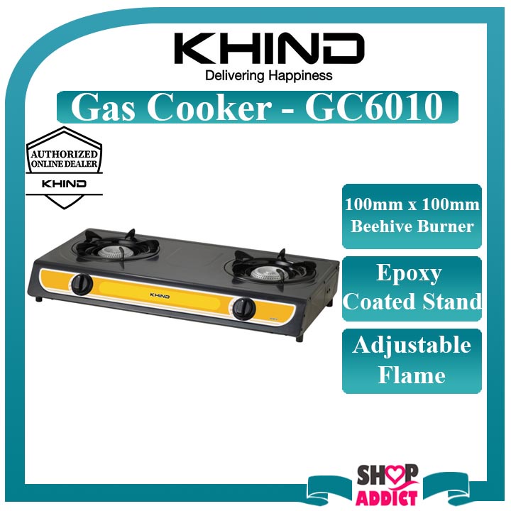 Khind Double Burner Gas Cooker GC6010 | Shopee Malaysia