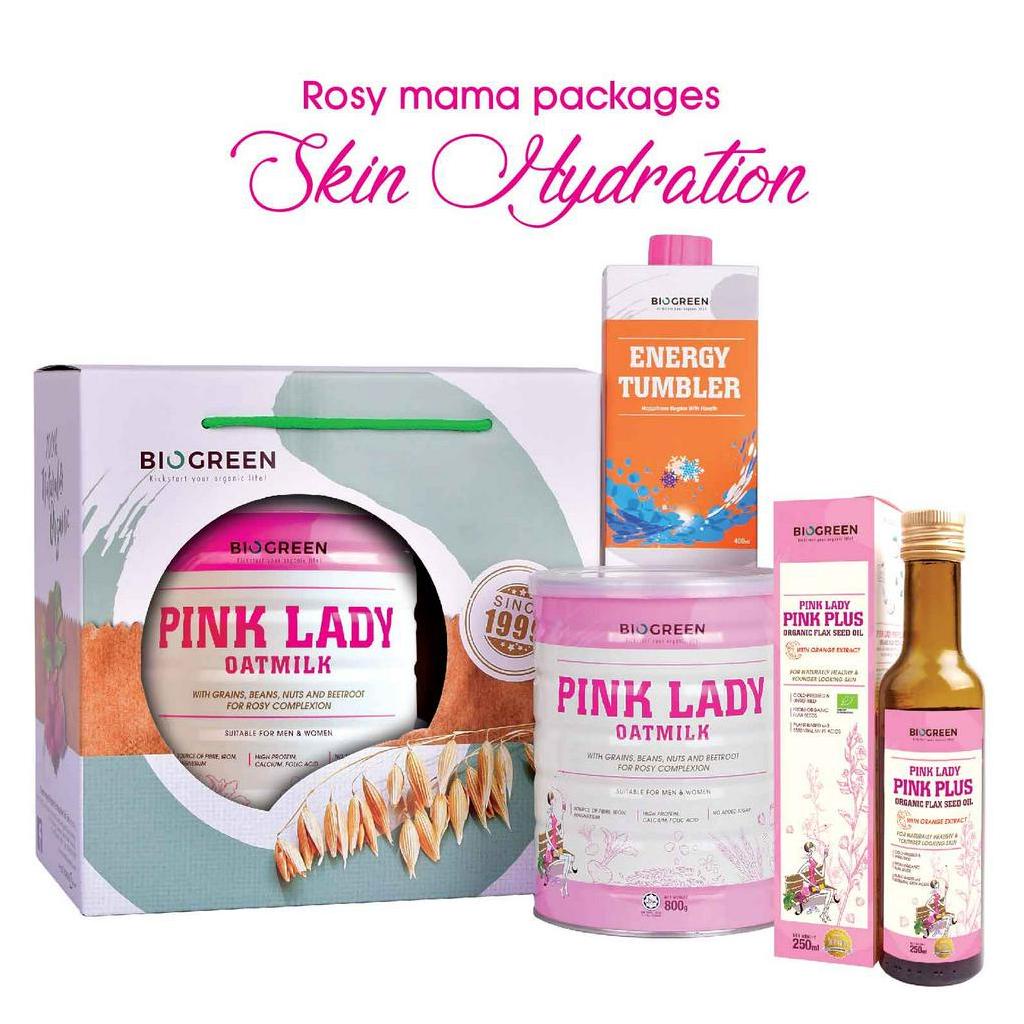 Biogreen Pink Lady Hydrating Skin Package [Pink Lady Oatmilk 800g ...