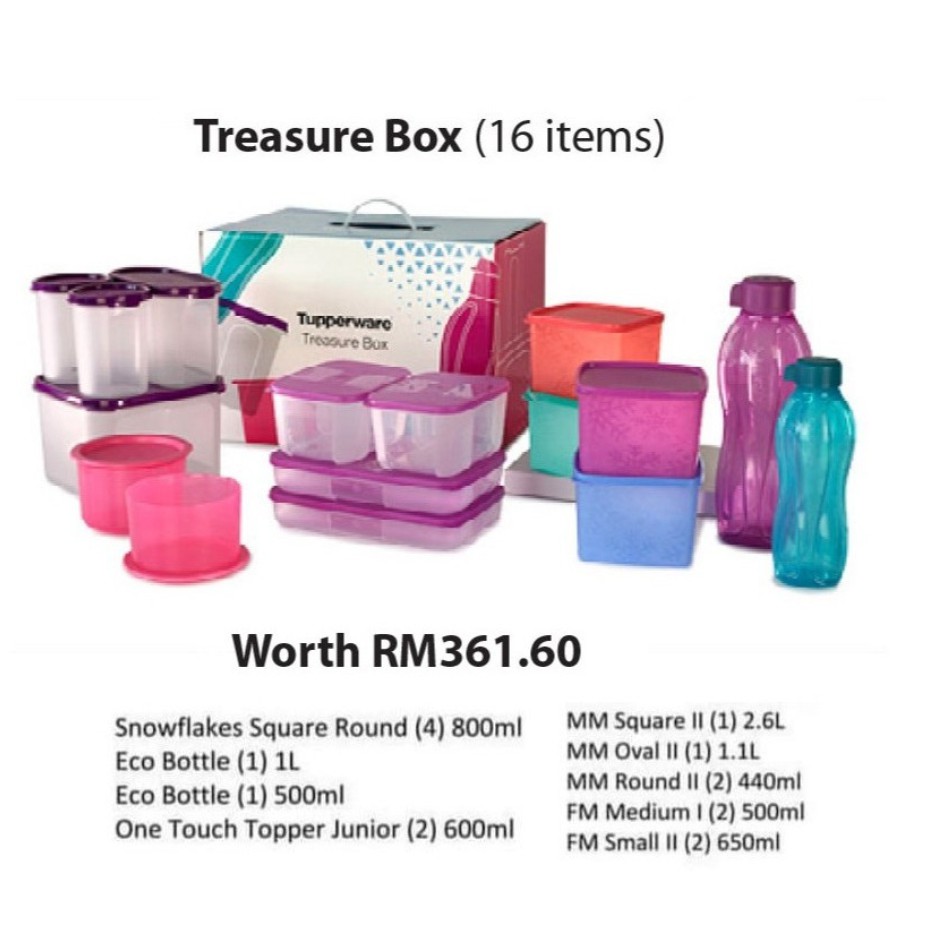🔥 PROMO🔥 Tupperware Treasure Box (with Gift Box) | Shopee Malaysia