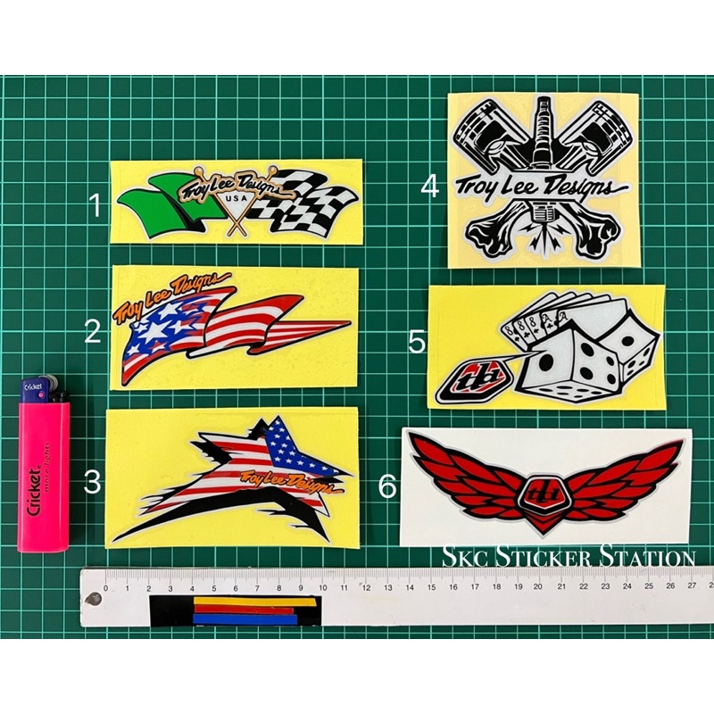Troy Lee Designs (tld) Sticker Cutting Overlapping Reflective #tld # ...