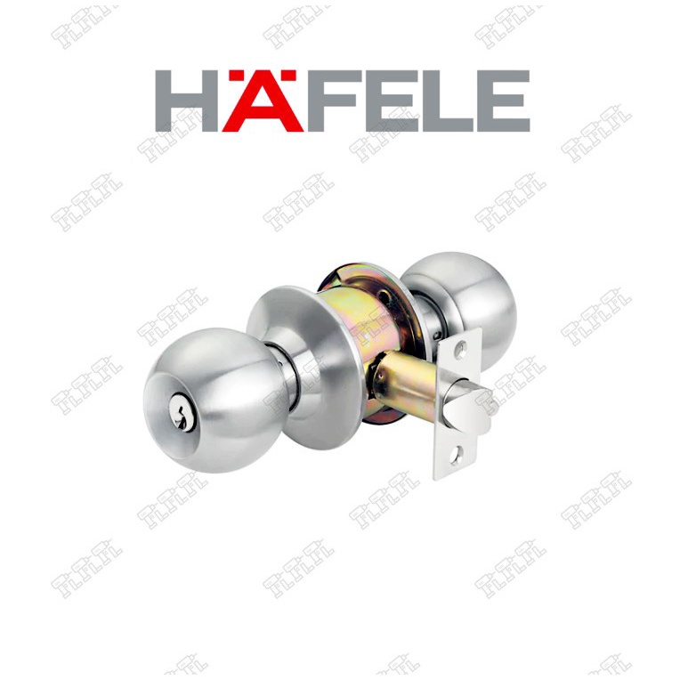 HAFELE Stainless Steel 489.93.125 Cylindrical Entrance Lock Set With ...