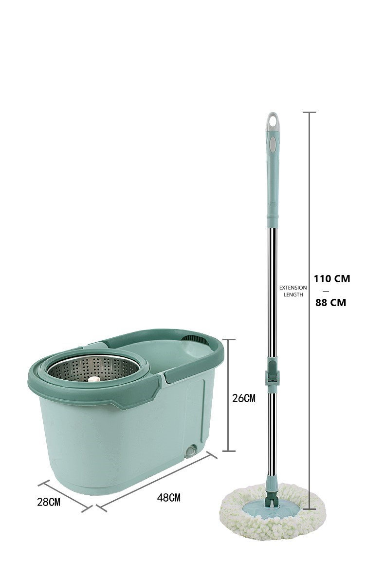 READY STOCK ️Mop Lantai Spin Viral Microfiber 360 Degree Rotating Spin ...