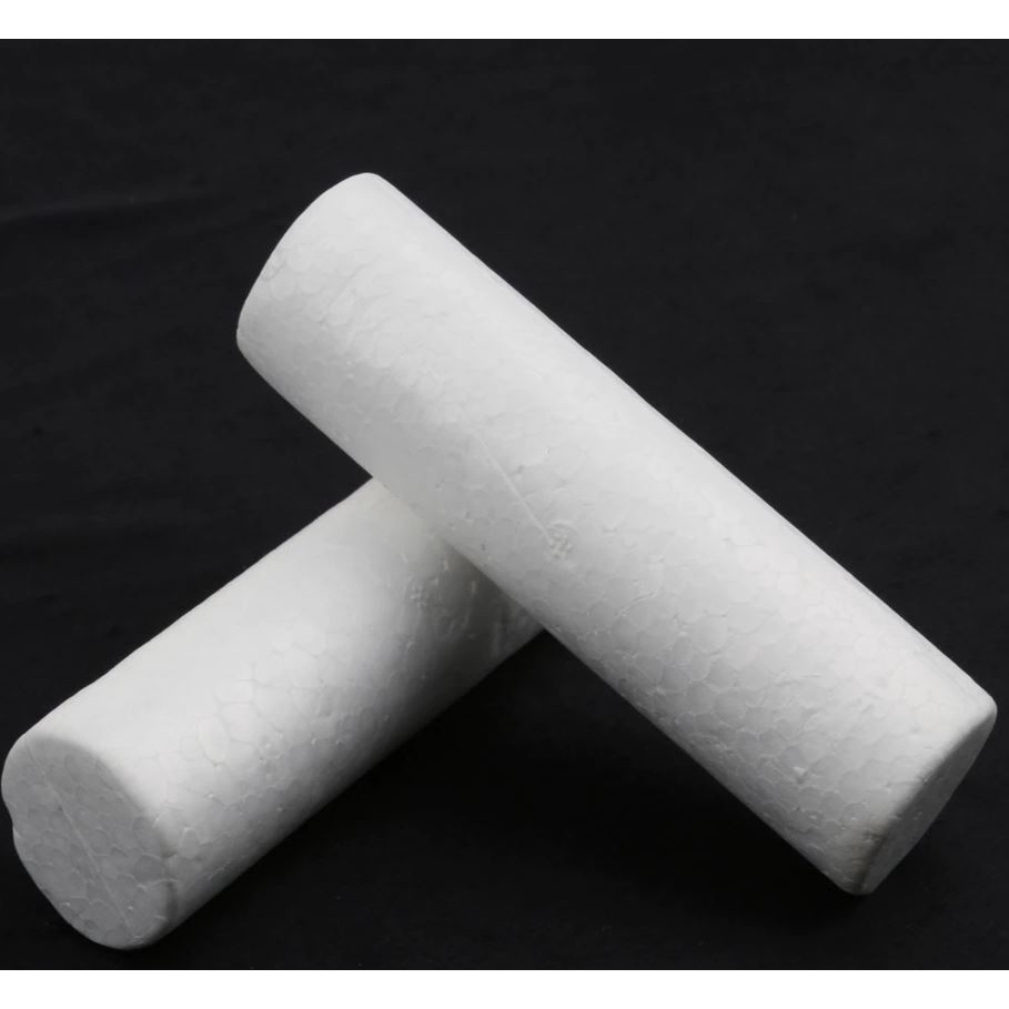 3/4/5cm Diameter White Modelling Craft Polystyrene Foam Cylinder Pillar ...