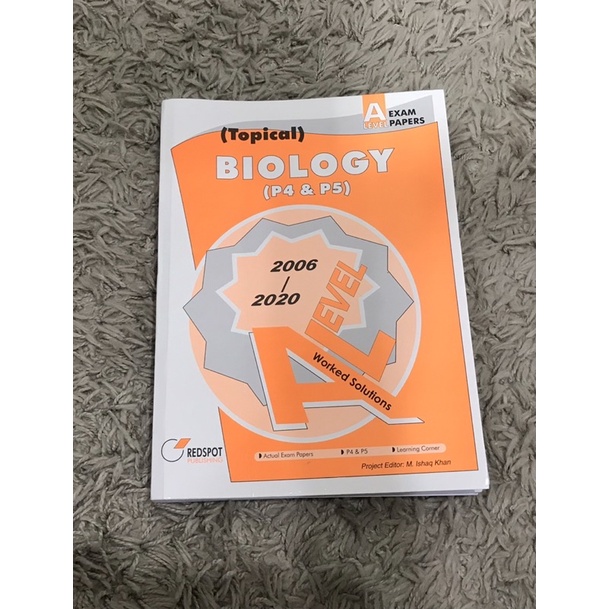 A Level Biology P4 & P5 [Topical] by Redspot | Shopee Malaysia
