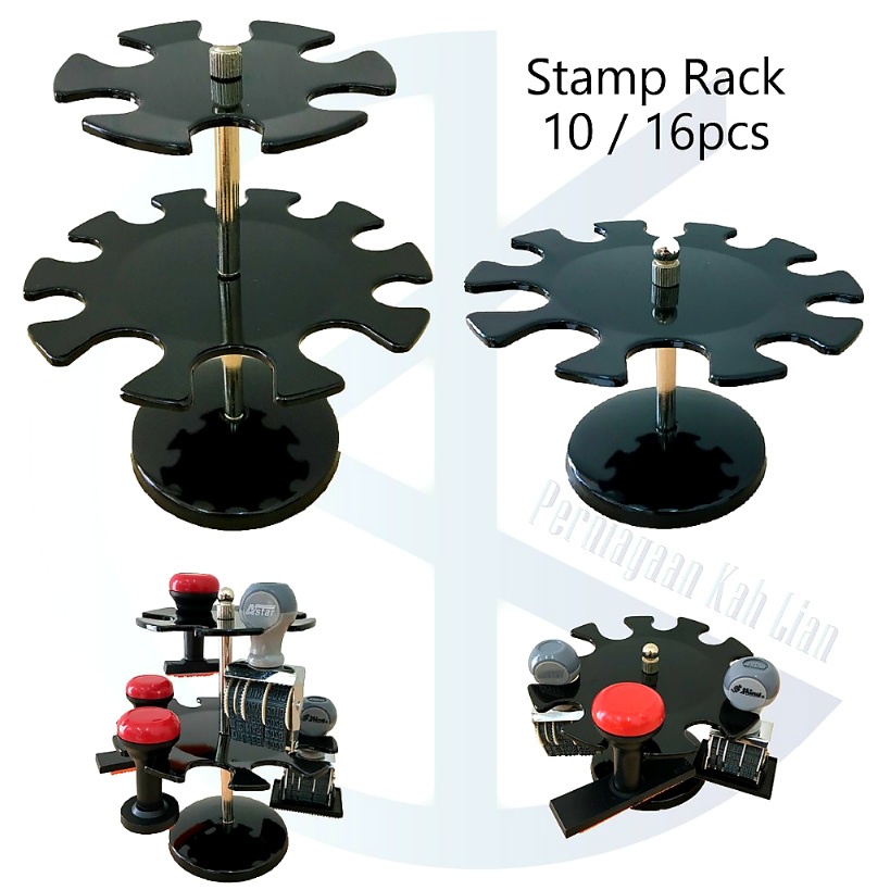ASTAR Steel Rubber Stamp Rack/ Besi Pemegang Chop ( 10 Holes / 16 Holes ...