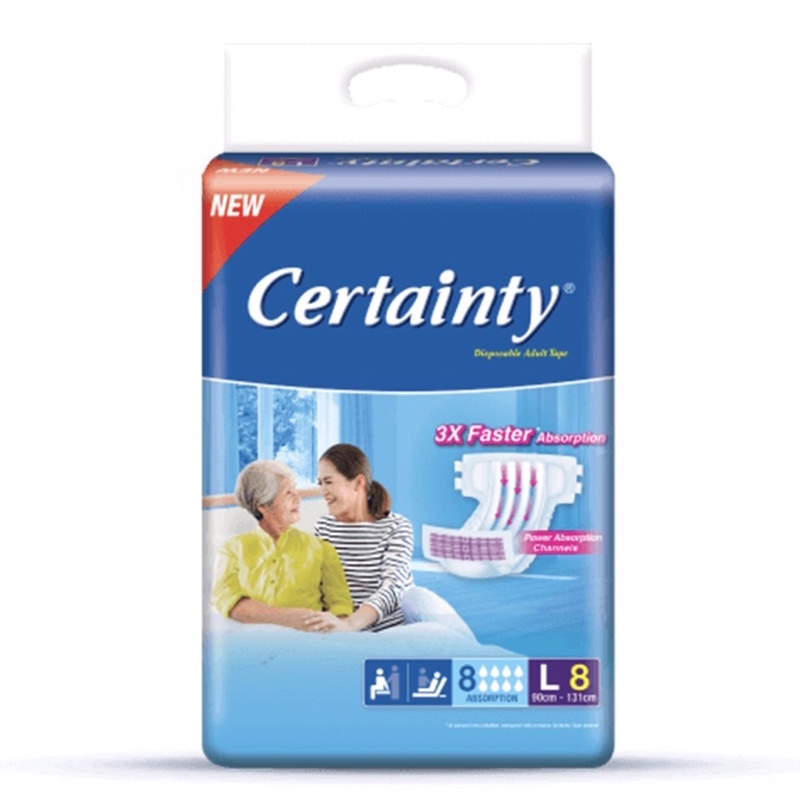 Certainty Type Adult Diapers Large L8 ( L Size -35 Inch-51Inch/ 90CM ...