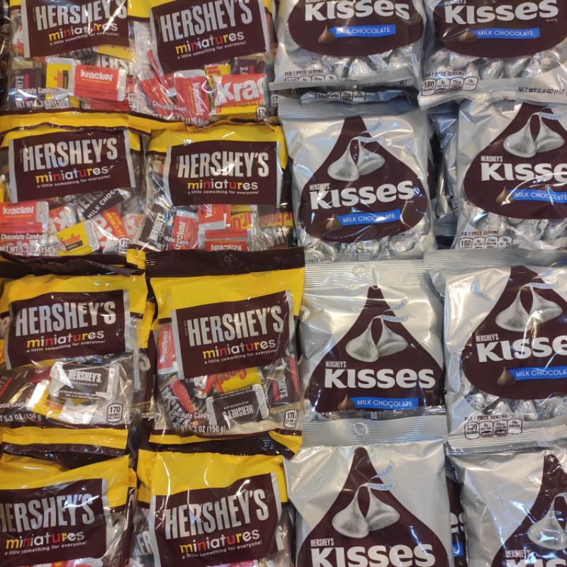 Coklat Kisses Hershey's Miniatures Share Pack Hershey's Family USA 💯 ...