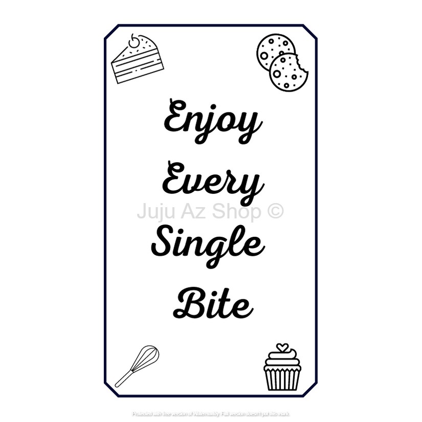 Custom Made Stickers Color/Stiker Nama/Thank You Sticker/Terima Kasih ...