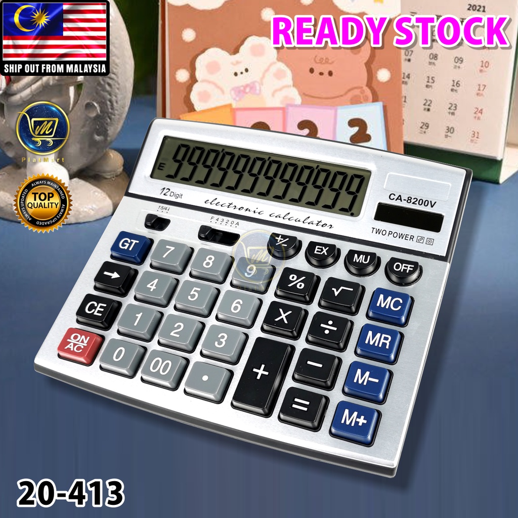 PlatMart - [READY STOCK] Solar Energy Calculator 12 Digits Big Display ...