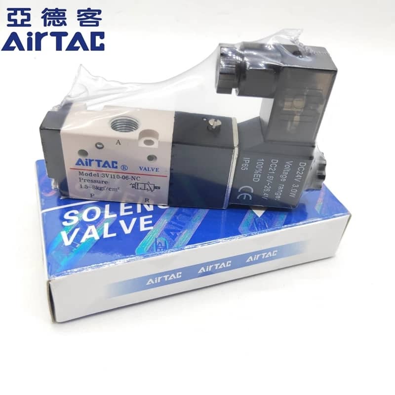 AIRTAC 3V SERIES 3V300 SERIES PNEUMATIC 3/2 WAY SOLENOID VALVE CONTROL VALVE AIR VALVE 3V310 ...
