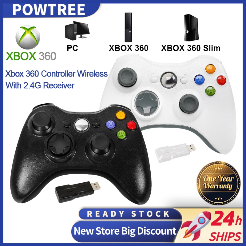 Wireless XBOX 360 Controller with 2.4G Receiver PC Controller Wireless ...