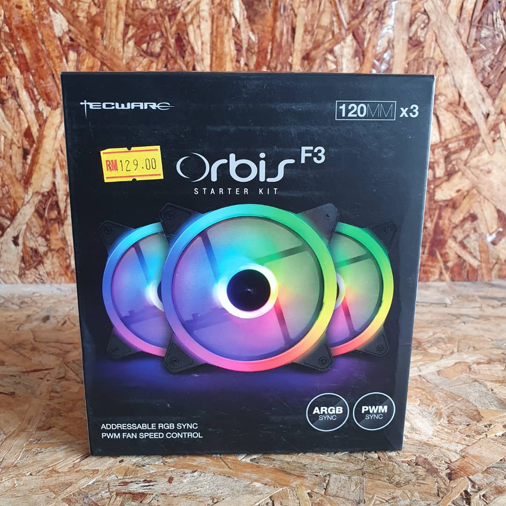 TECWARE Orbis F3 ARGB Fan (3 Fan+Hub+Controller) | Shopee Malaysia