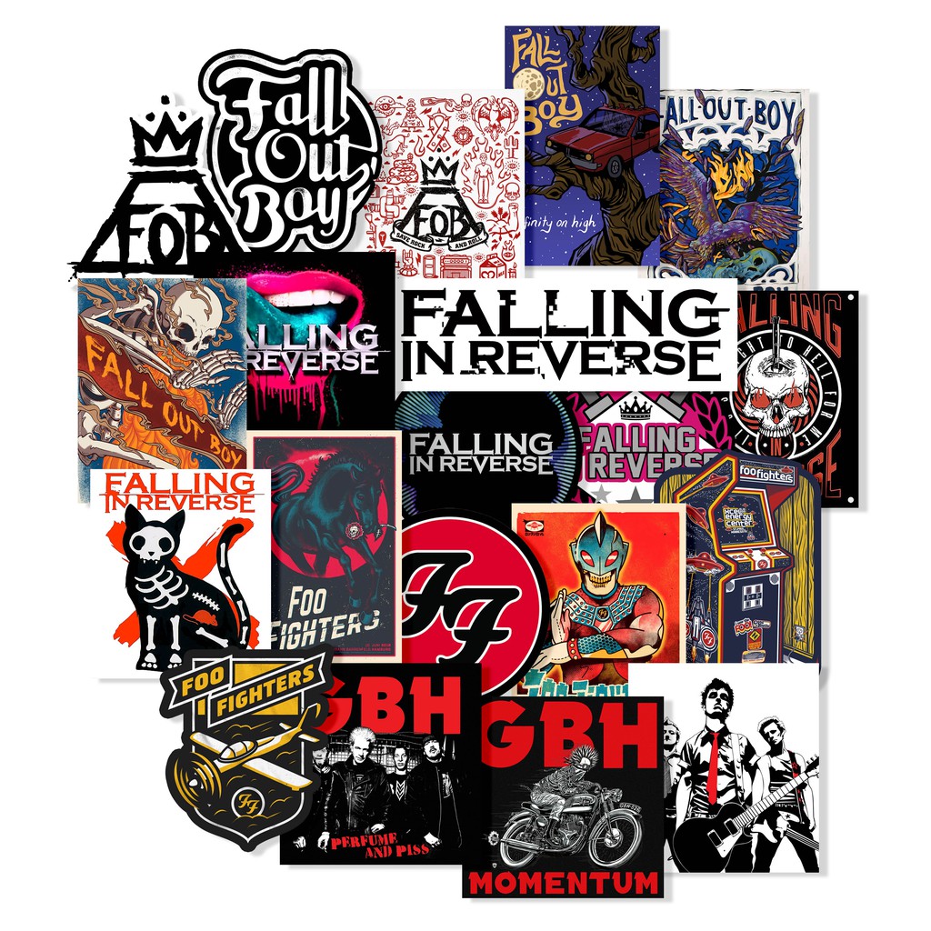 Sticker Band (Catalog 7) Fall Out Boy, Falling In Reverse, Foo Fighters ...