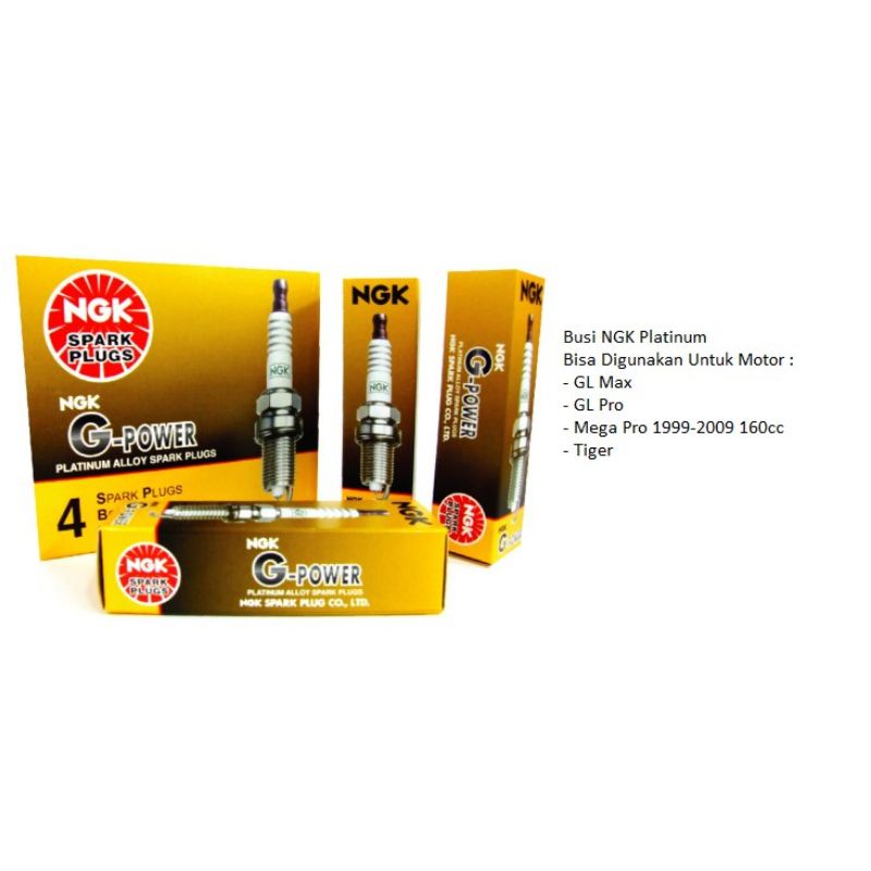 Ngk G POWER PLATINUM DR8EGP SCORPIO Tiger Mega Pro GL Max Spark Plugs ...