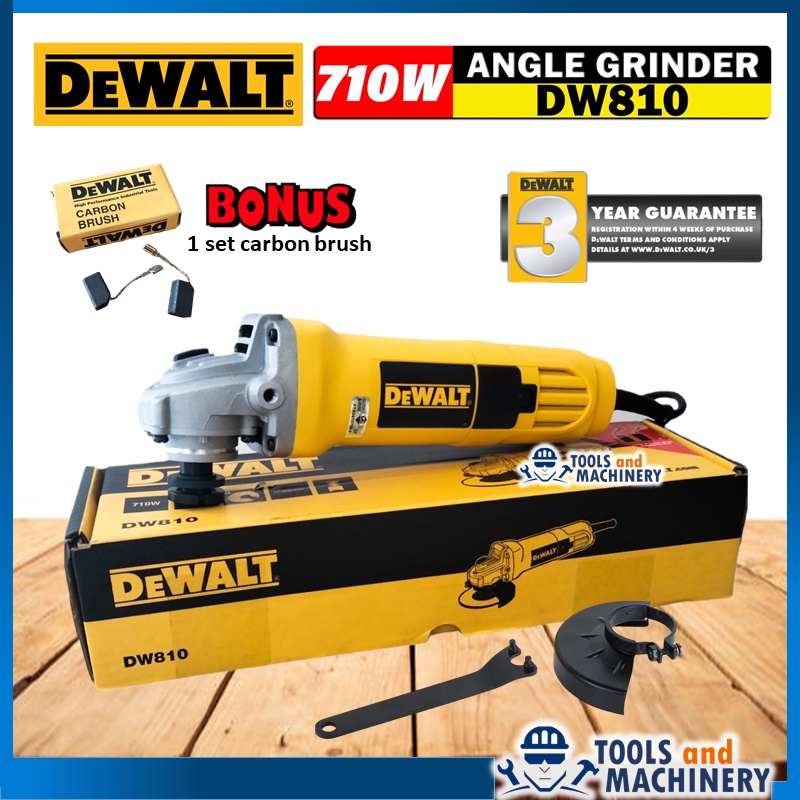 Dewalt DW810B-XD 710W 100mm ( 4" ) Toggle Switch Angle Grinder With ...