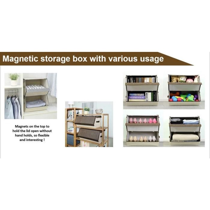 Magnetic STORAGE BOX / Various STORAGE BOX (LARGE) "AERO HOME" | Shopee ...