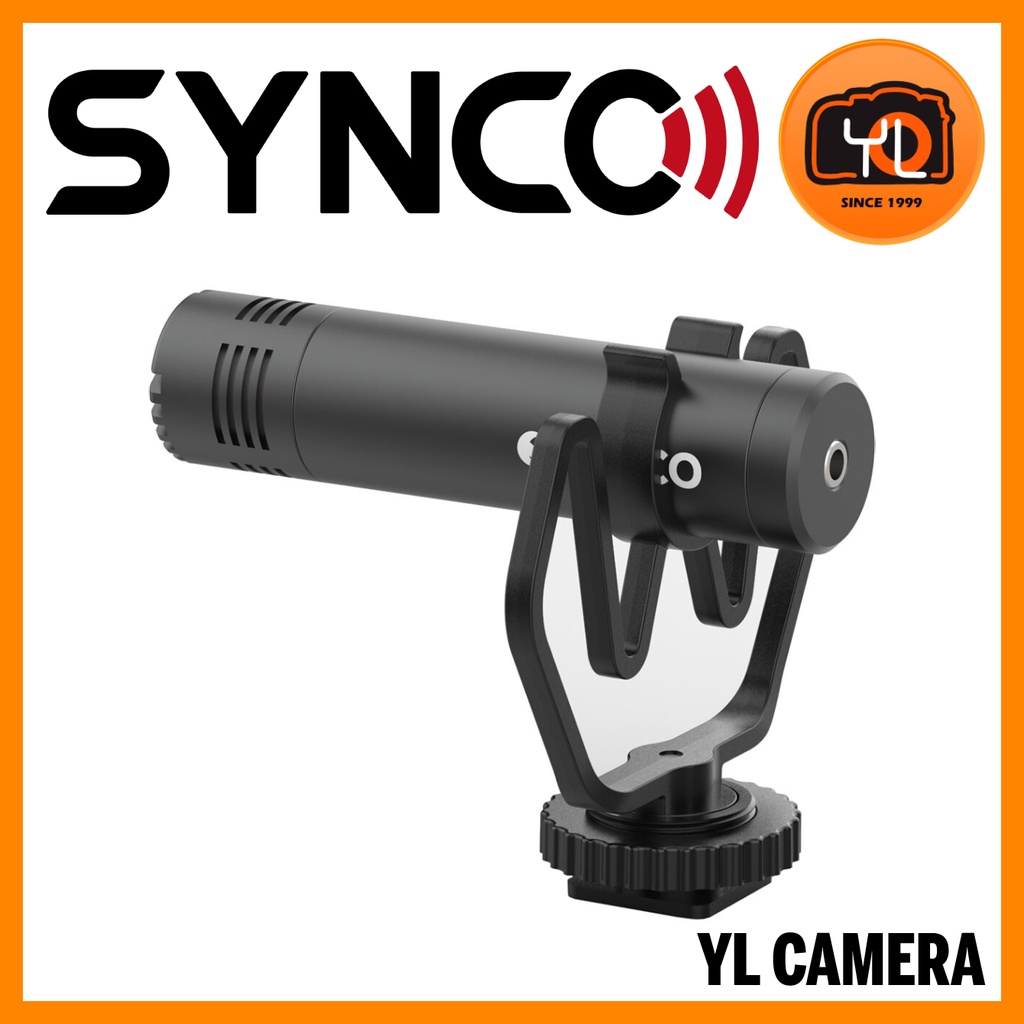 SYNCO Mic-M1 Microphone Cardioid On-camera Shotgun Condenser Mic with Shock Mount for DSLR ...