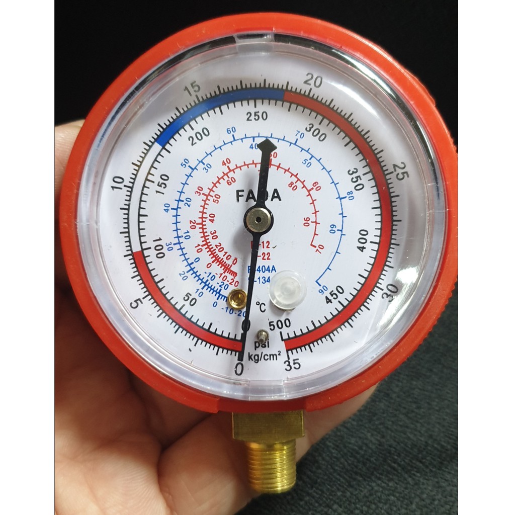 FADA Air Conditioner Refrigeration Pressure Gauge R22, R12, R134a ...