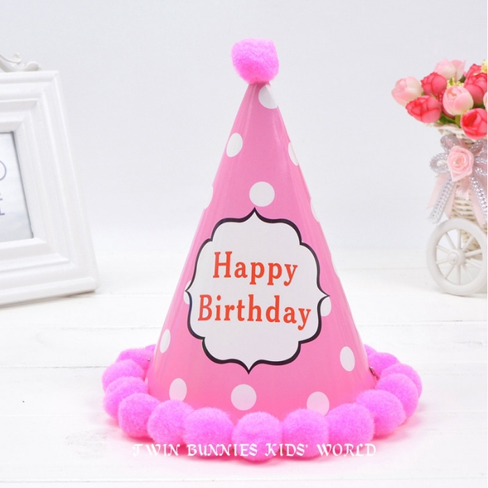 TB 1PC Kids Party Hat Kids Birthday Hat Goodies Birthday Birthday Cap ...