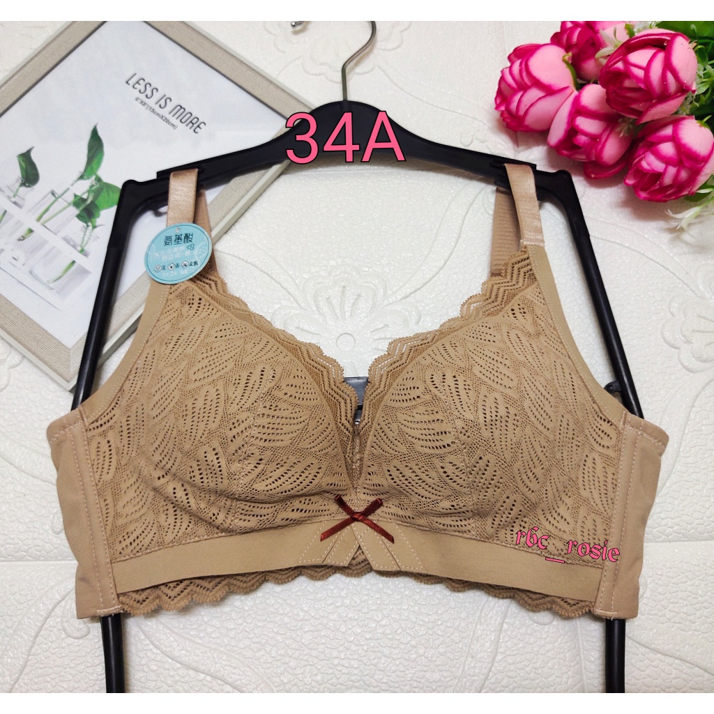 34A/75A ZHUMIQI LACE BRA - NON-WIRED | Shopee Malaysia