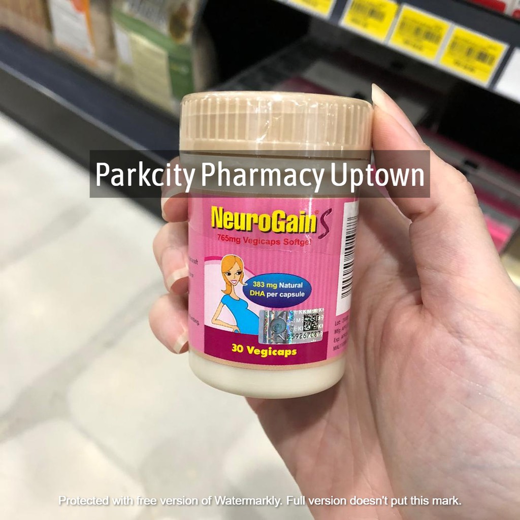 NeuroGain S 765mg Vegitable Capsules 30s 20 1088 Exp: 11/25 | Shopee ...