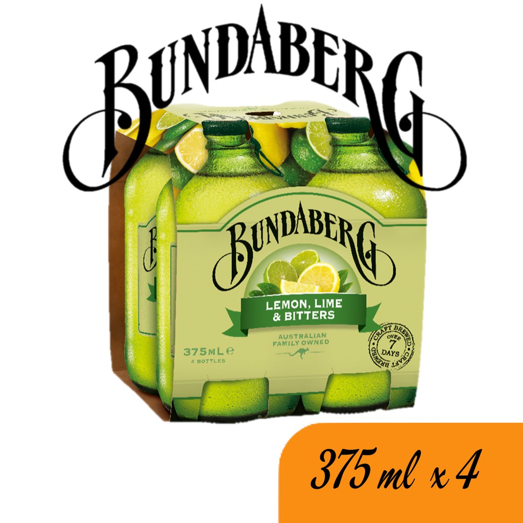Bundaberg Lemon Lime & Bitter 375ml x 4 | Shopee Malaysia