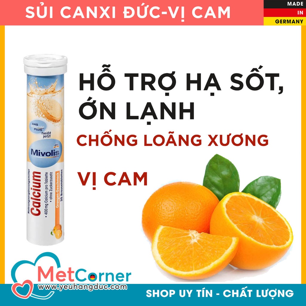 [HCM]Calcium - Mivolis - Effervescent Duc Orange Flavor - Calcium 20 ...