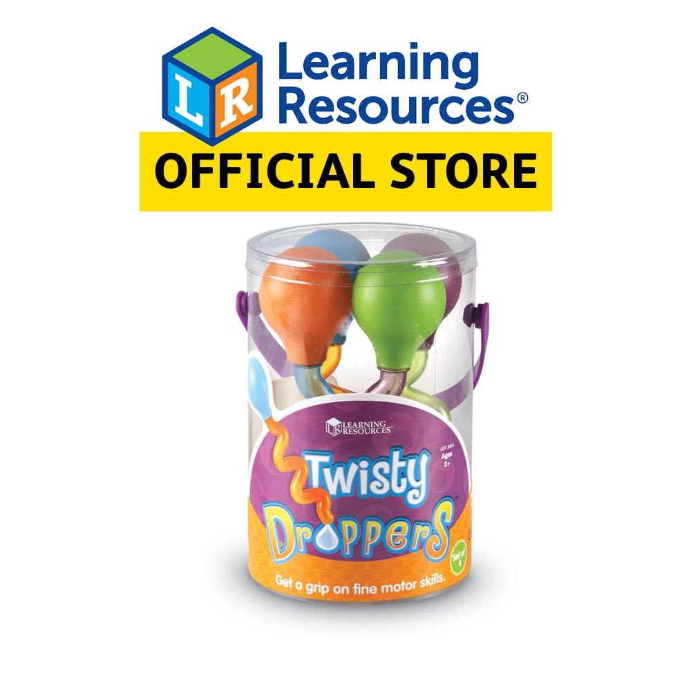 Learning Resources Twisty Droppers (Set/4)- Age 2-6, Fine Motor Tool ...