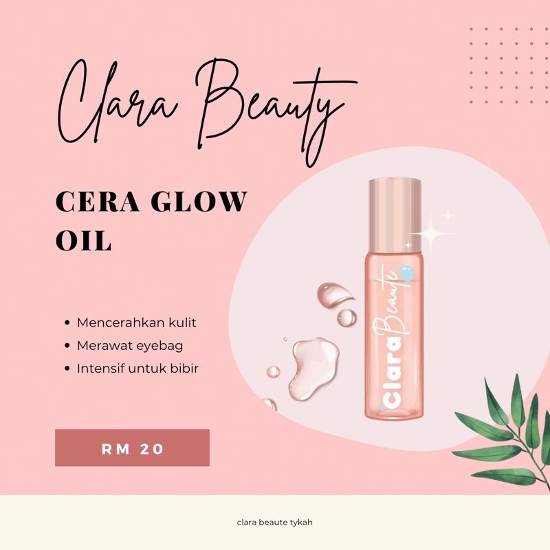 CERA GLOW OIL ( CLARA BEAUTY ) | Shopee Malaysia