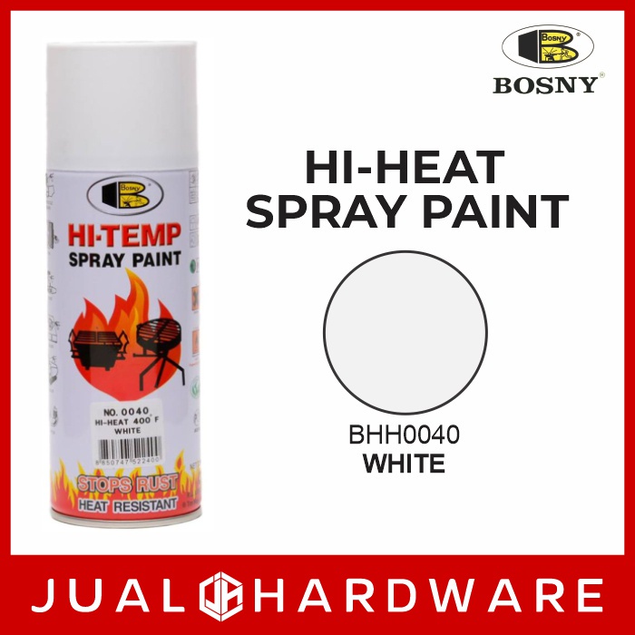 JH - BOSNY Hi-Heat Resistant Spray Paint 400ml - Cat Spray Untuk ...