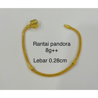 Youloong Rantai/Gelang tangan Pandora EMAS916/ 916Gold Pandora bracelet ...