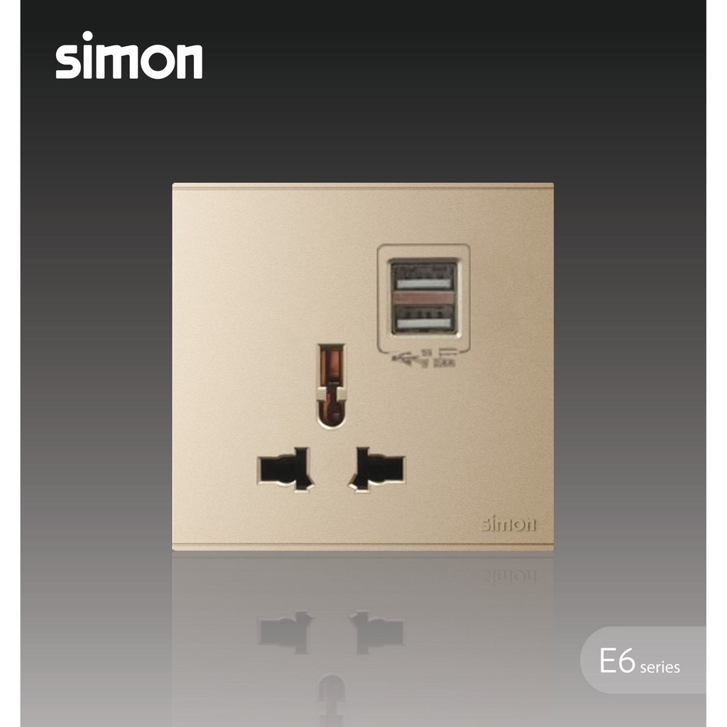Simon E6 Series Gold Champagne Switch / Switches & Socket Outlet ...