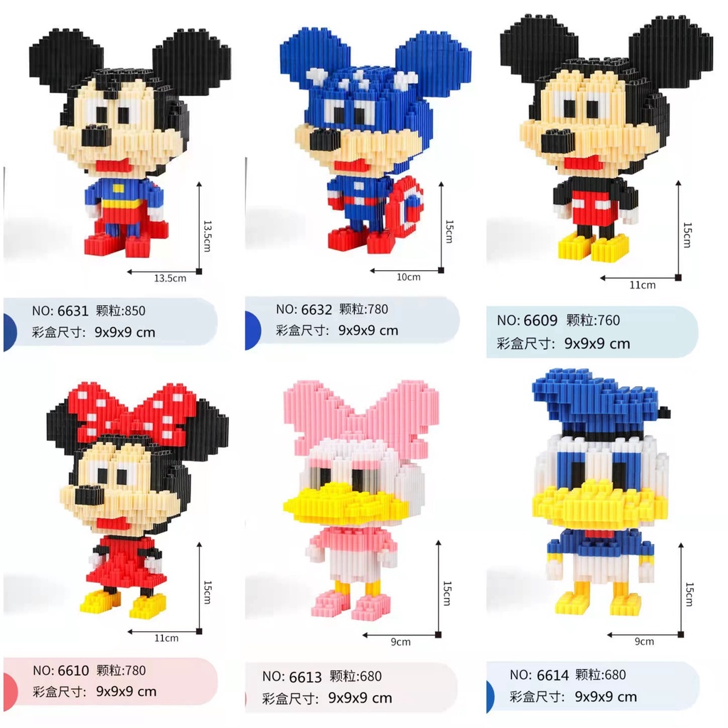 Nano Blocks lego Children's Educational Toys Cartoon Characters DIY ...