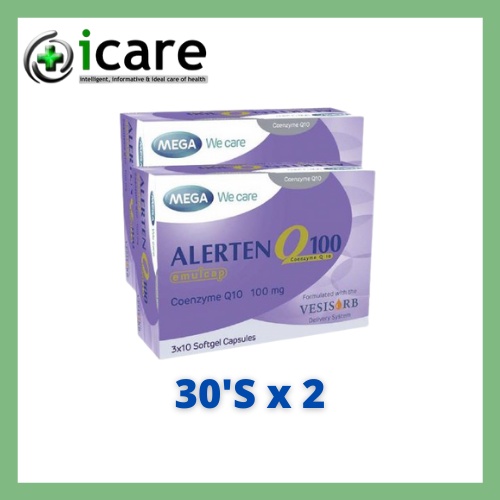 MEGA ALERTEN Q100 30'S X 2 ( EXP DATE : 06/2028 ) | Shopee Malaysia