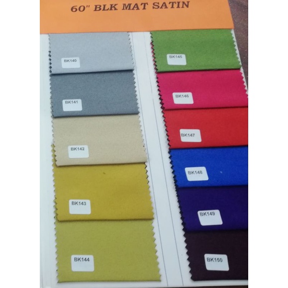 🔥Hot Sale🔥Kain Blackout Matt Satin Bidang 60 (meter) | Shopee Malaysia