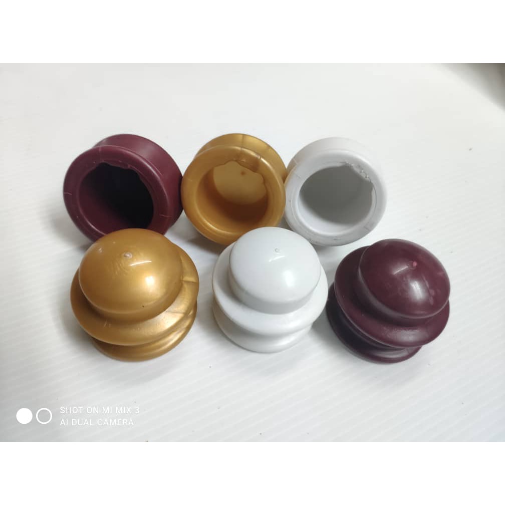 {TMH2089} ~28mm~ Rod End Cap Finial Cap - PLASTIC | Shopee Malaysia